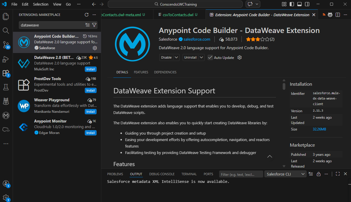Step By Step Guide to Setup Dataweave in VS Code - Conscendo Technologies